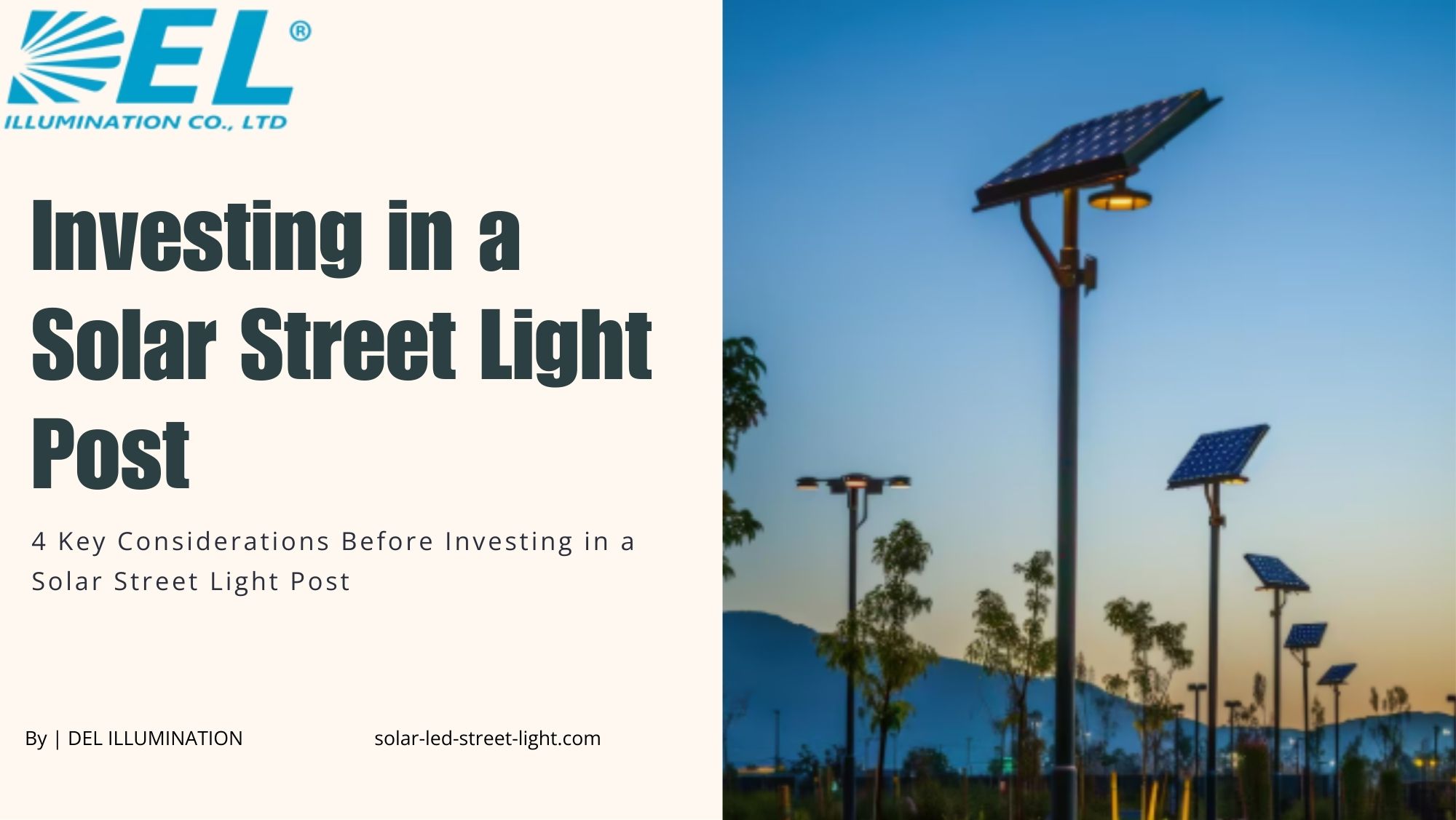 4 Considerations for Investing in Solar Street Light Posts