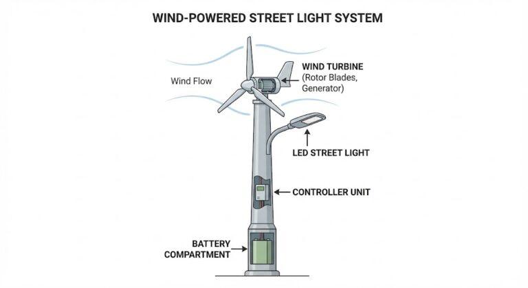 5 Advantages of Wind Powered Street Lights for Energy Savings