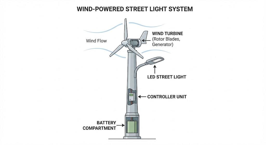 5 Advantages of Wind Powered Street Lights for Energy Savings