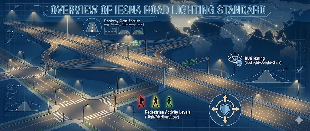 2026 年道路照明标准：EN 13201 和 IESNA 指南
