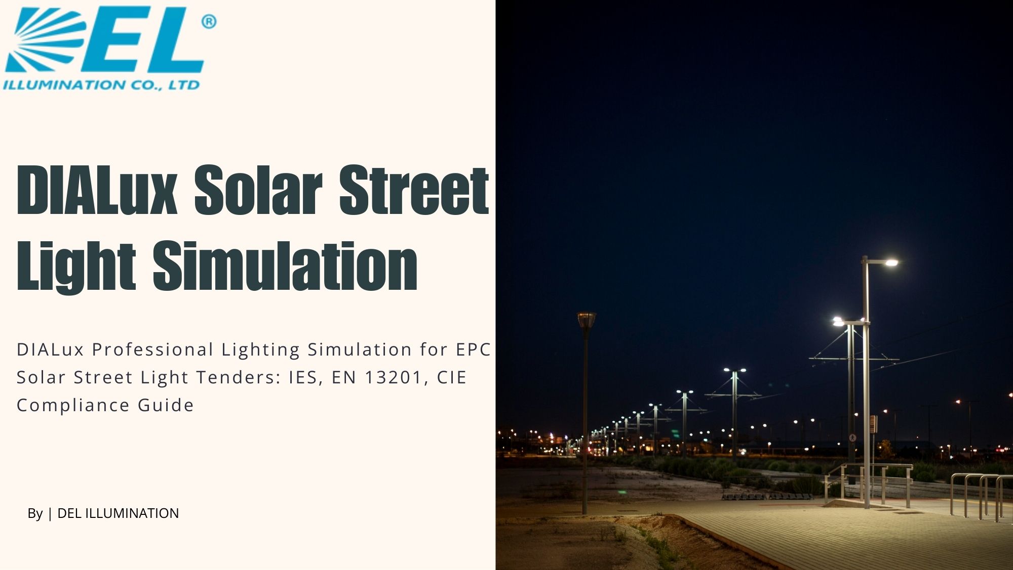 DIALux Solar Street Light Simulation: EN 13201 Guide